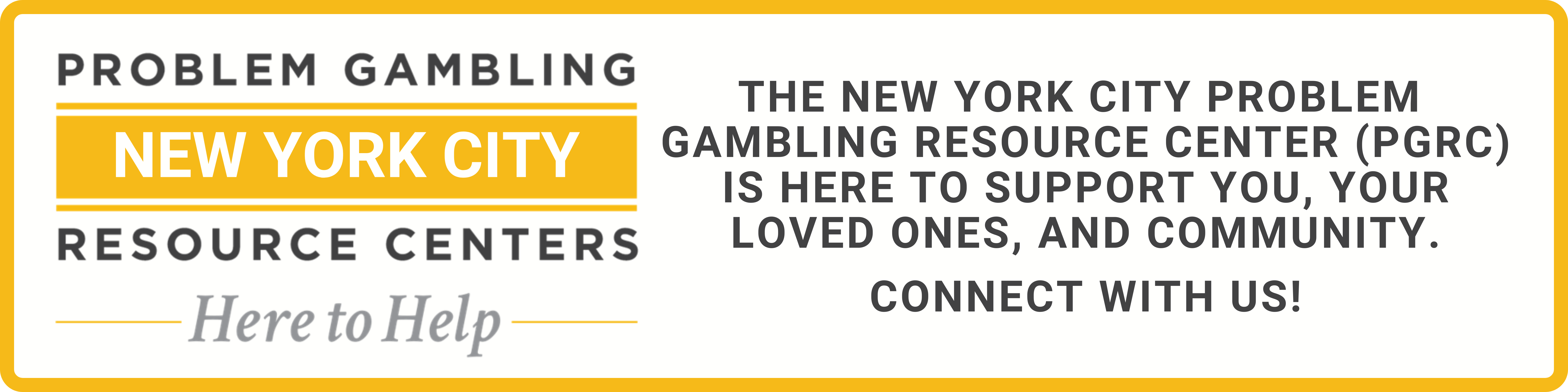 New York City - Problem Gambling Resource Centers